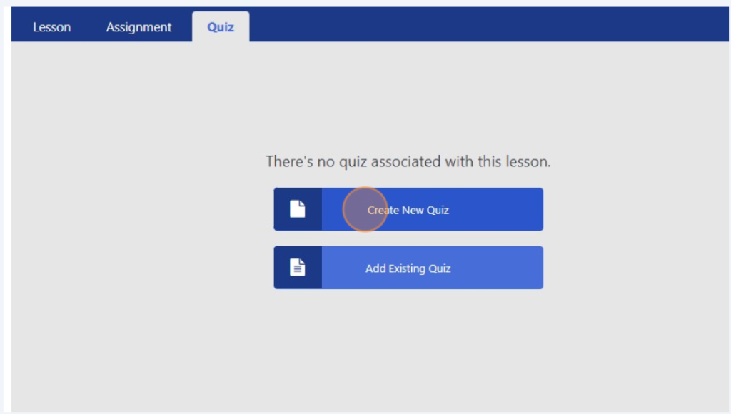 Add a Quiz into your lesson – Learning Portal