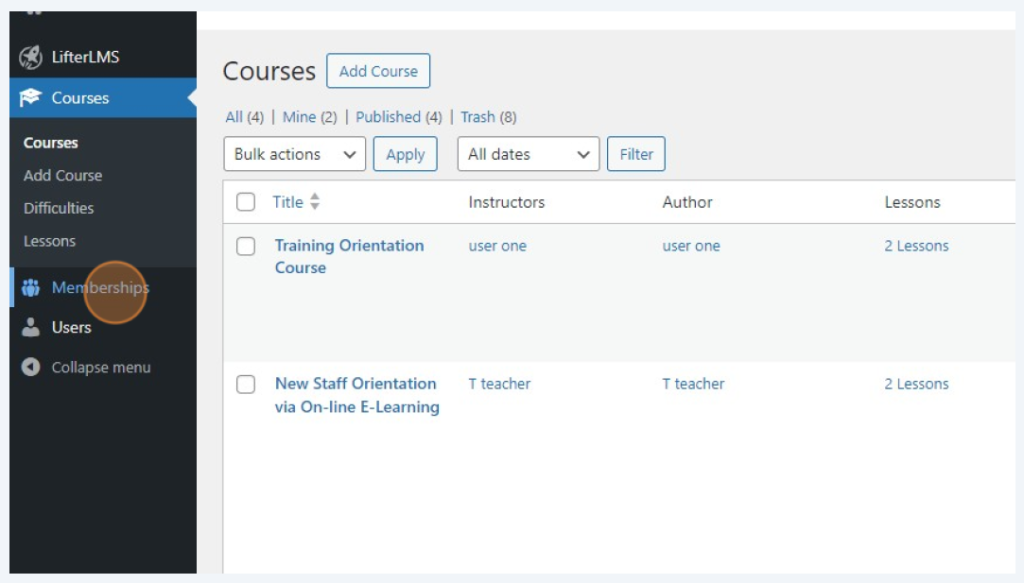 Enrolment – Learning Portal